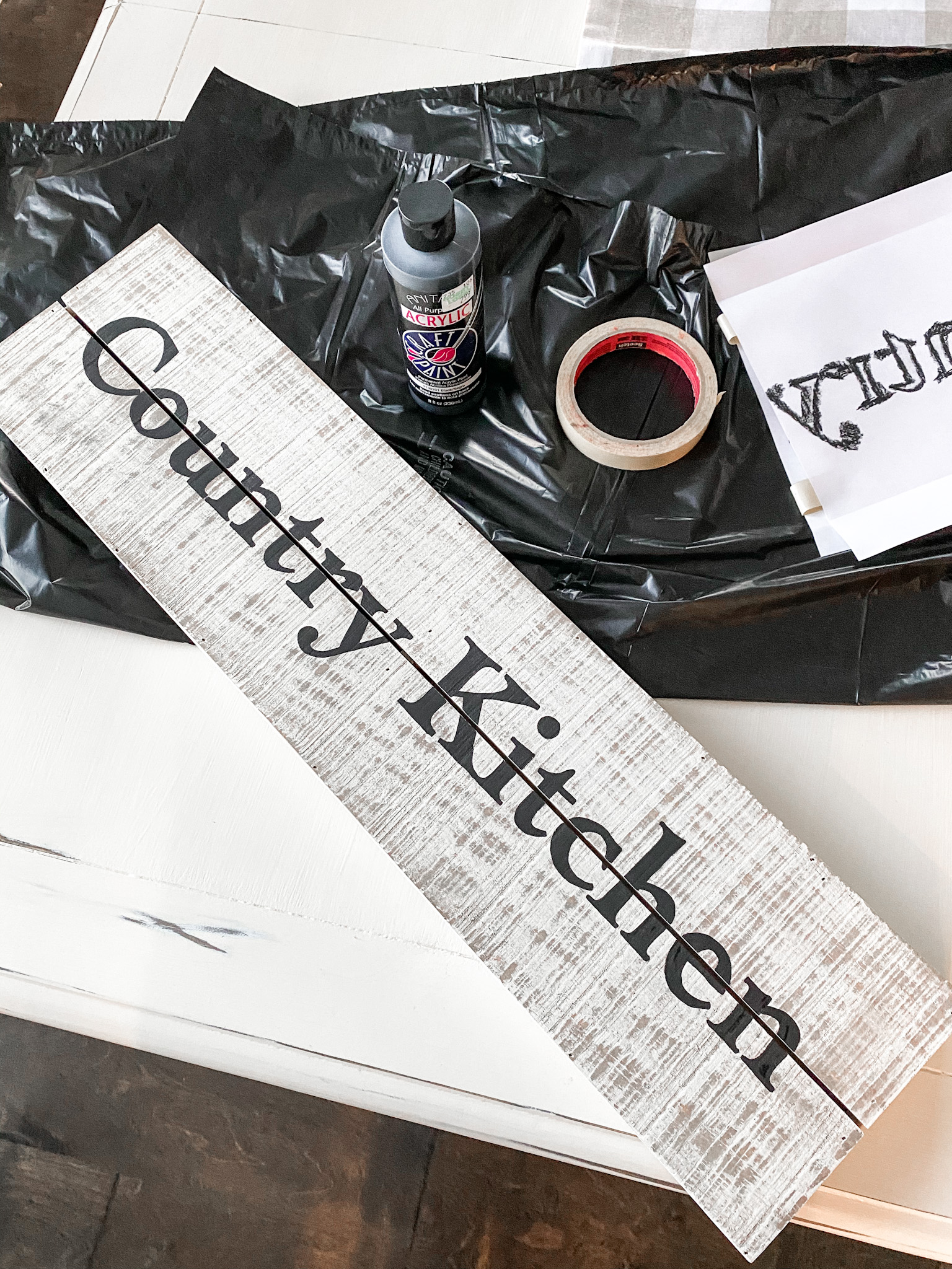 How To Make a Custom Sign Without a Machine! - kateschwanke